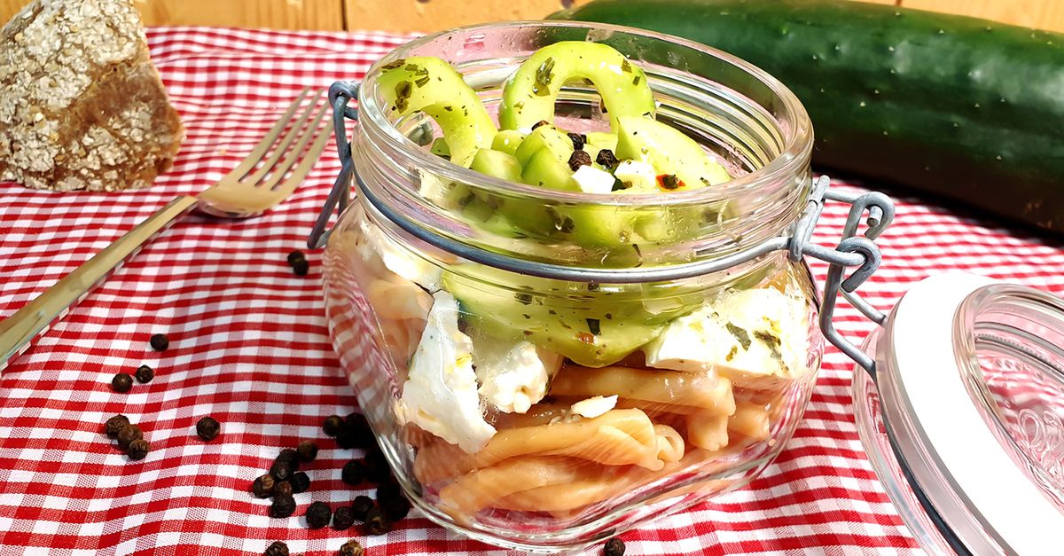 Pâtes de lentilles rouges salade - MiBon