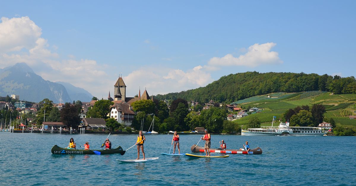 Percorso in canoa Lago di Thun - MiBon