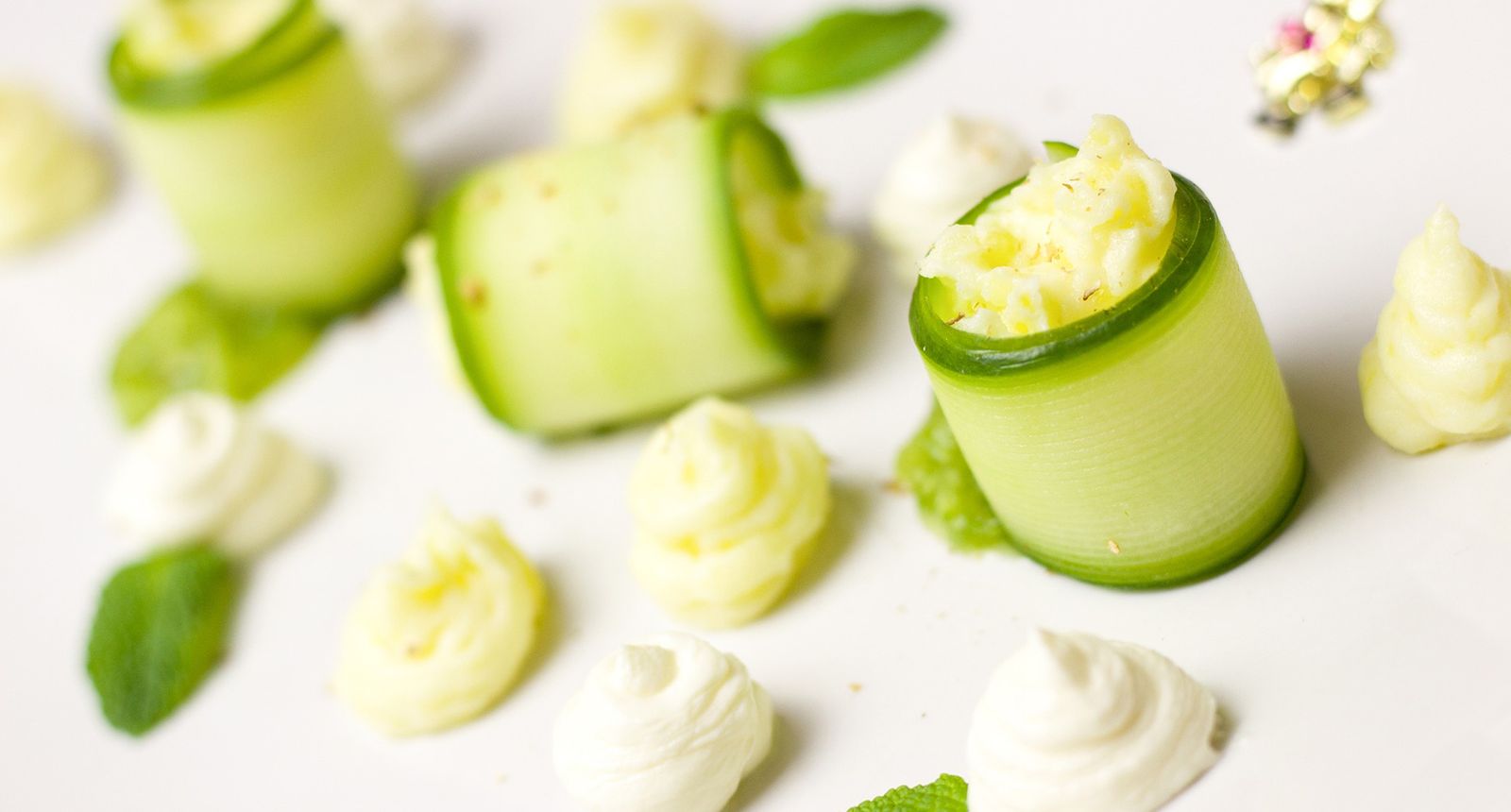 Gurkenröllchen mit Minze - MiBon